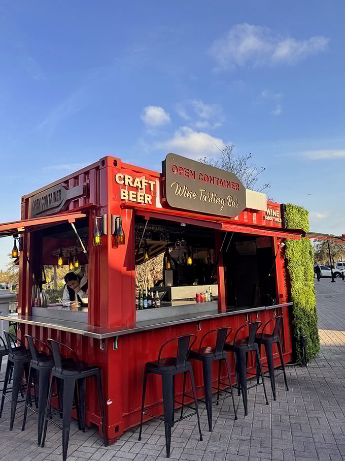 The Open Container offers a different kind of retail therapy – craft beer and wine for those moments when shopping requires liquid encouragement.