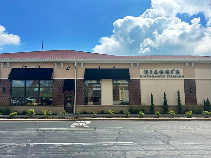 Biaggi's understated exterior belies the symphony of Italian flavors waiting inside. Never judge a restaurant by its parking lot.