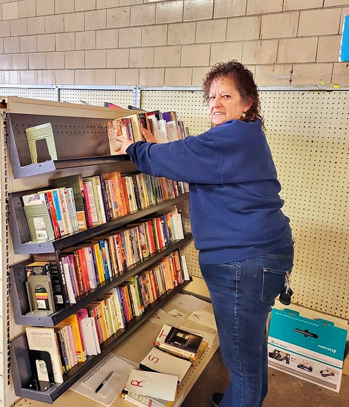 Book lovers browse literary treasures where bestsellers and classics mingle at prices that encourage impulse purchases.