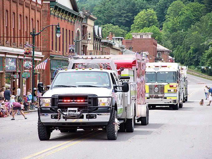 The Laurel Festival parade brings the whole town together – proving that community spirit isn't just a phrase in the welcome brochure.