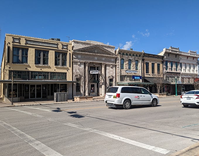 These historic facades have witnessed over a century of Georgetown life, standing shoulder to shoulder like old friends with stories to tell.
