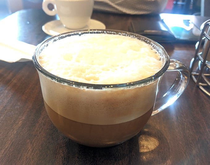 Sometimes the perfect cappuccino comes from the most unexpected places – this is one of those times.