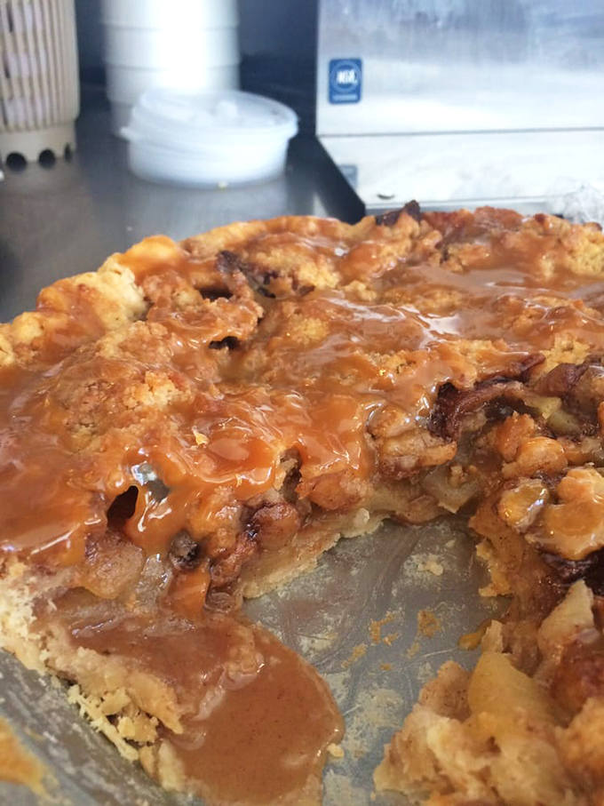 Caramel apple pie that doesn't just speak to your sweet tooth—it writes it love letters and proposes marriage.