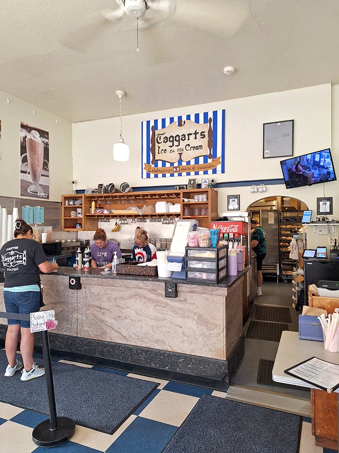 Behind this counter, ice cream artists craft masterpieces that have launched a thousand childhood memories and adult cheat days.