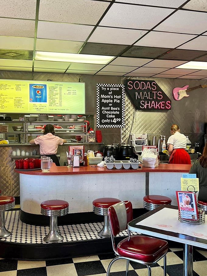The counter isn't just where orders happen—it's where magic unfolds, with soda jerks who still know how to make an egg cream that would impress your grandparents.