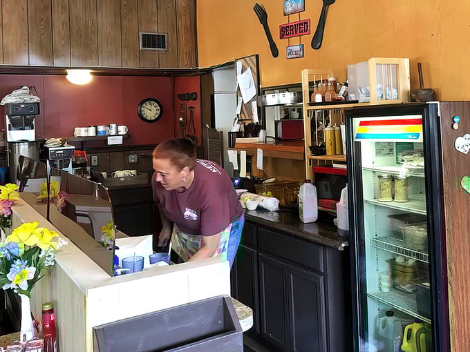 Behind that counter, breakfast magic happens one order at a time.