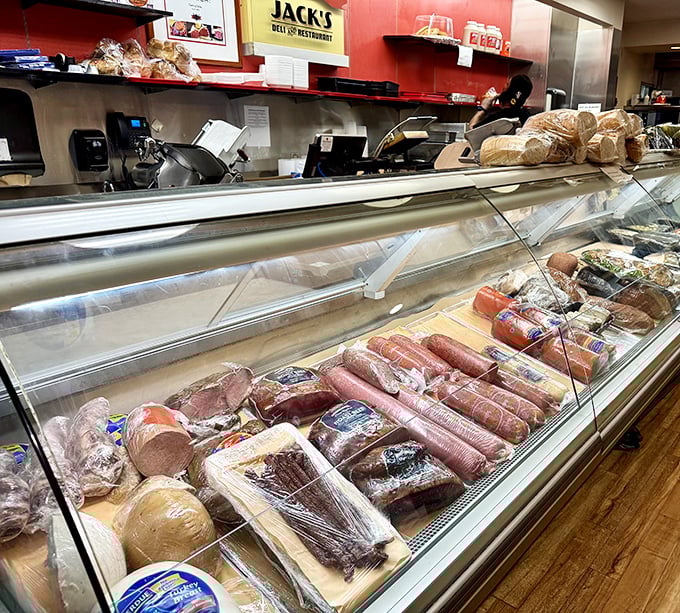 The deli counter showcases a United Nations of meats – diplomatic relations have never looked so delicious or been sliced so thin. 