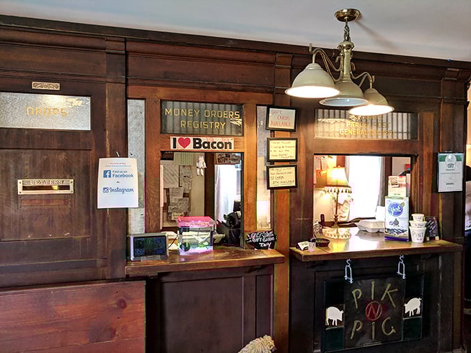 The order counter feels like stepping into a small-town post office where everyone knows your name—and your usual order.
