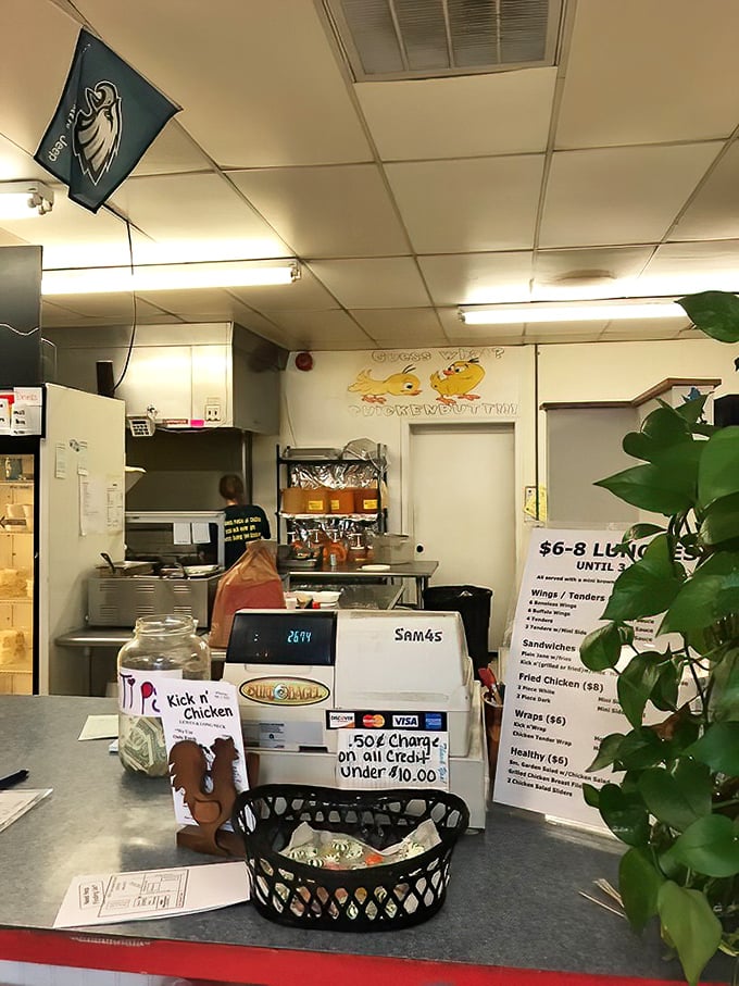 Where chicken dreams come true. Simple counter, extraordinary food—proof that greatness doesn't require fancy surroundings.