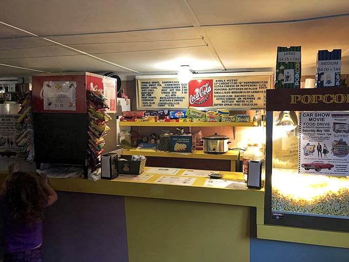 The menu board hasn't changed in decades—and nobody's complaining. Some traditions, like drive-in concession stands, are perfect just as they are.