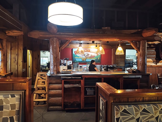 Behind this counter, steak dreams become reality—a command center where wood-fired magic happens with military precision.