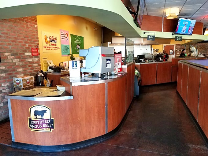 The counter proudly displays its Certified Angus Beef credentials – the burger equivalent of showing off an Ivy League diploma.