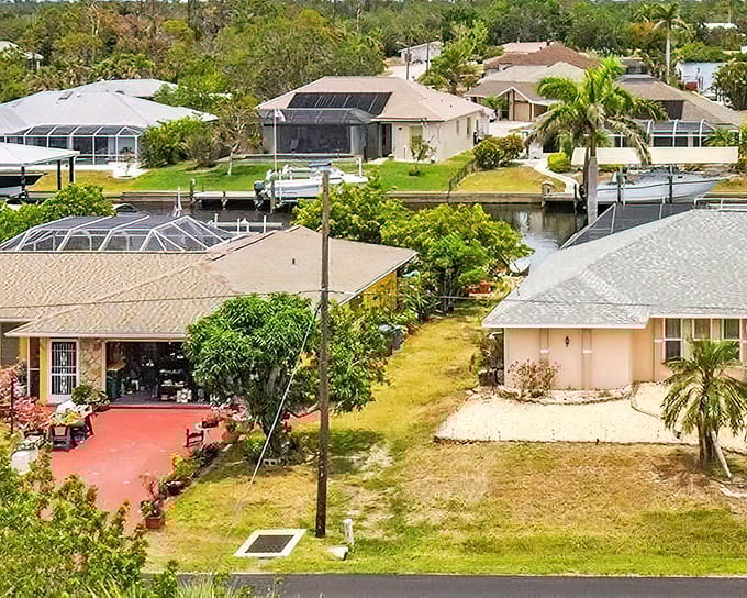 Canal-front living where your backyard is also your boat dock – the ultimate Florida convenience that never gets old.