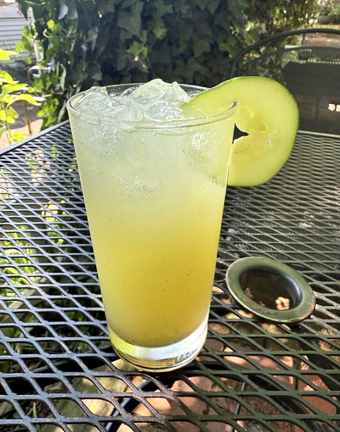 Cucumber mint lemonade that tastes like summer in a glass—refreshing enough to make you forget whatever was bothering you.