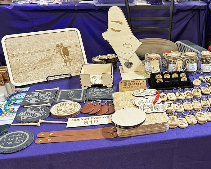 Custom engraved keepsakes transform ordinary moments into lasting memories—wood-burned art that speaks louder than any mass-produced souvenir.