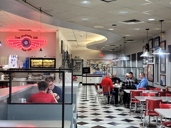 The dining room buzzes with the energy of regulars and first-timers, all united in the universal language of "mmm."