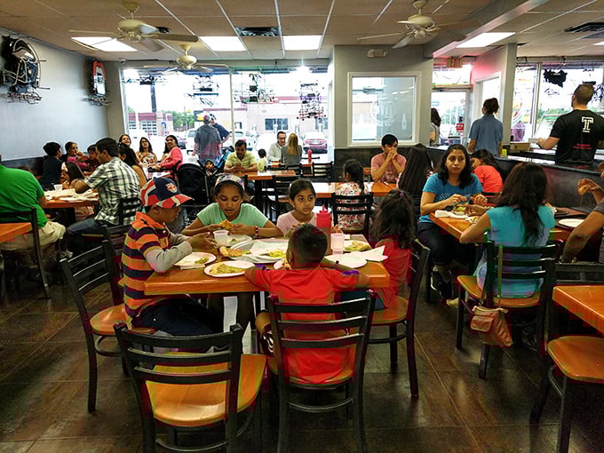 Family dining at its finest—where multiple generations gather to share the universal language of really good food.