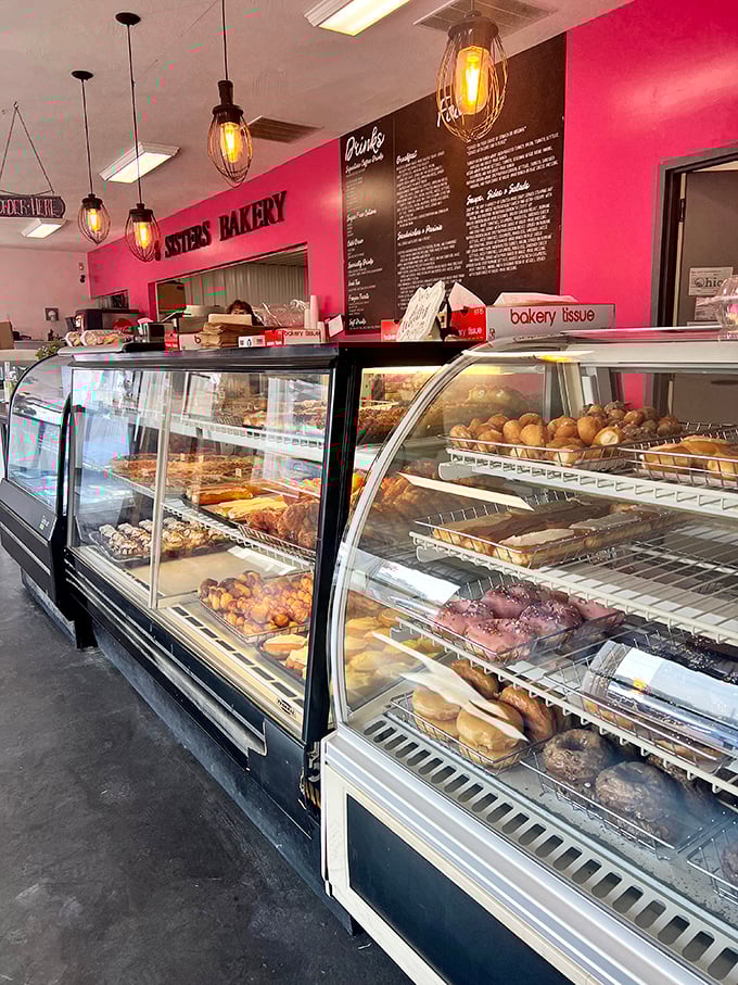 The display cases at 8 Sisters don't just hold baked goods—they showcase edible art that makes choosing just one item the day's most delicious dilemma.