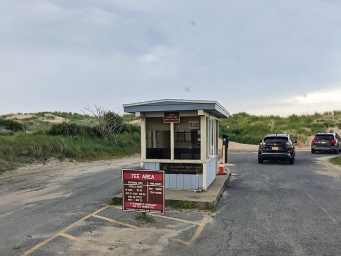 The least glamorous yet most important part of any beach day—the entrance booth. Your ticket to paradise costs less than a movie and popcorn.