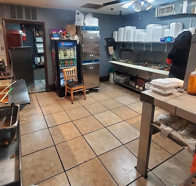 Behind the scenes, where the magic happens. Clean, efficient, and ready to create the dishes that keep people coming back for more.