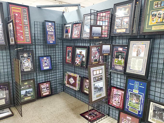 Sports memorabilia heaven! From baseball legends to football heroes, these framed pieces aren't just collectibles—they're time machines to moments of glory.