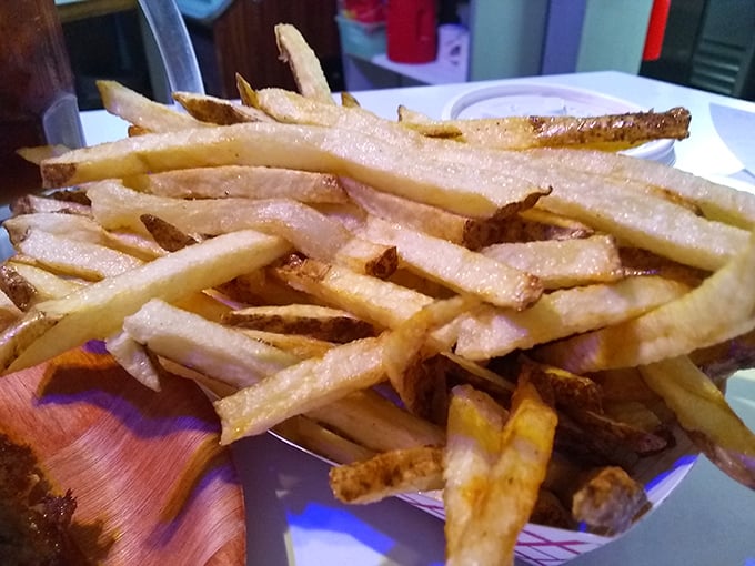 Hand-cut fries at Porky's aren't just a side—they're supporting actors that frequently steal the show with their perfect crisp-to-fluffy ratio.