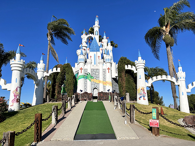 This whimsical castle proves mini-golf is serious business in Ventura. Where else can you putt through a fairytale?