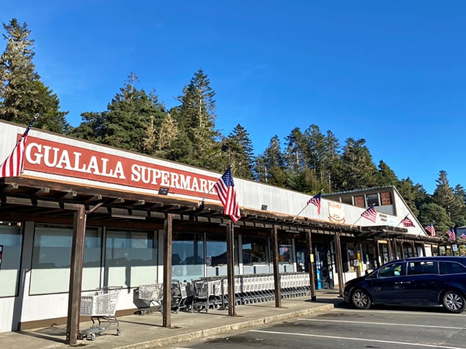 The Gualala Supermarket – where shopping carts have character and the deli counter conversations are as nourishing as the food.