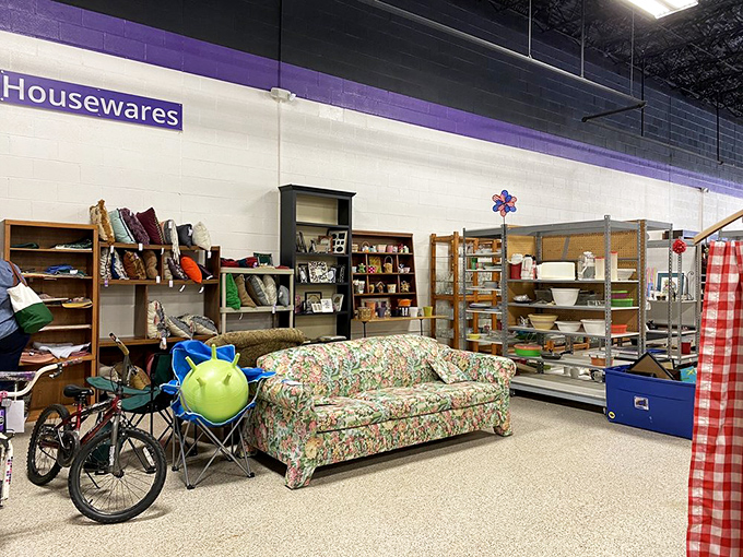 That floral couch has stories to tell—and for the right price, those stories could continue in your living room. 