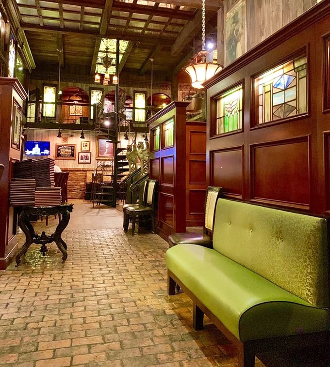 The entryway's vintage charm sets the stage for what's to come – like the opening credits to your favorite food movie.