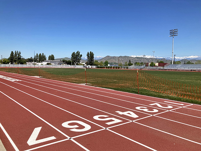 Olympic dreams start on tracks like this—Jamison Stadium's well-maintained facilities reflect a community that invests in both athletics and opportunity.