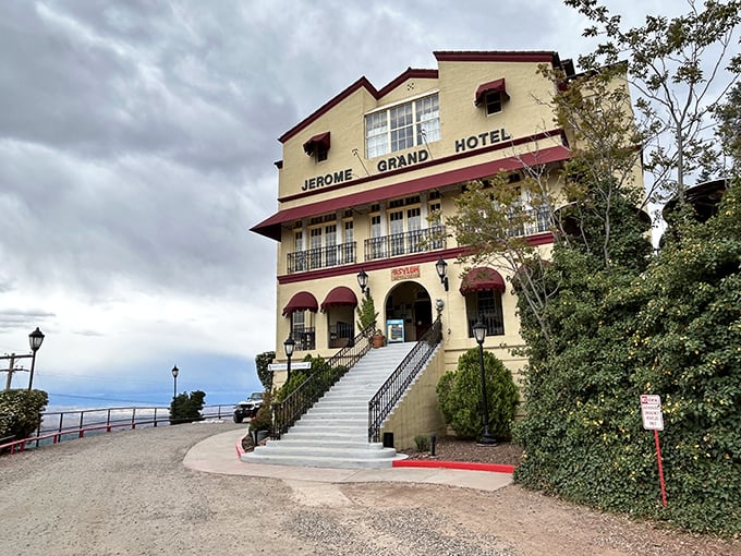 The Jerome Grand Hotel looms over town like a watchful guardian, its history as a hospital adding an extra layer of intrigue to your stay.