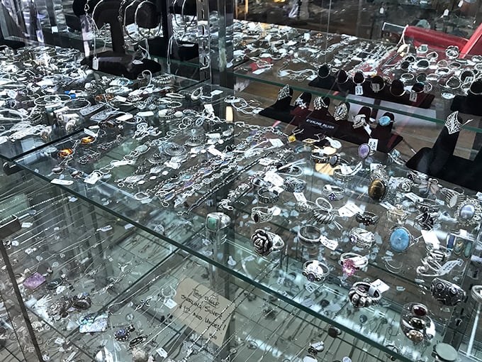A treasure chest of vintage jewelry where every piece tells a story—some whisper of romance, others shout of fashion revolutions from decades past.