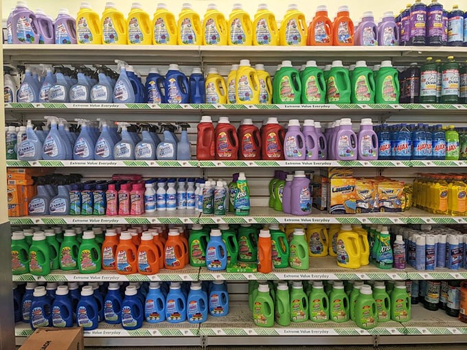 A rainbow of cleaning supplies that proves you don't need to spend a fortune to make your home smell like you did.