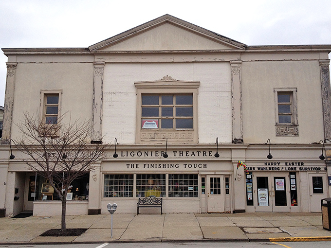 The Ligonier Theatre's classic marquee hints at entertainment traditions that predate Netflix binges and remind us why communal storytelling matters. 
