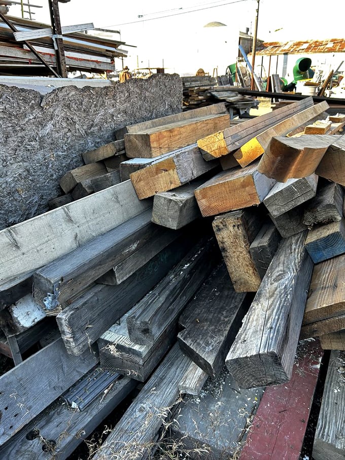 Reclaimed lumber that tells California's architectural history through its grain. Each board has lived a life before meeting you.
