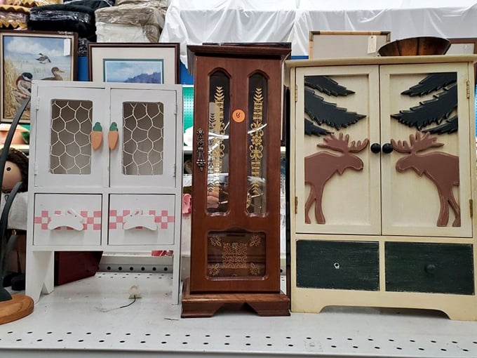 Tiny cabinets with big personalities – perfect for storing your smallest treasures or creating the world's most charming dollhouse kitchen.