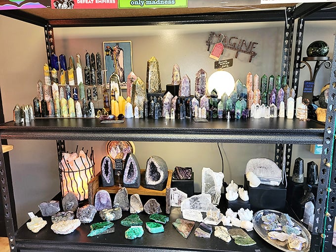Moonstone Circle showcases the unexpected treasures found in small towns—who knew Circleville had a crystal collection worthy of a wizard's study?