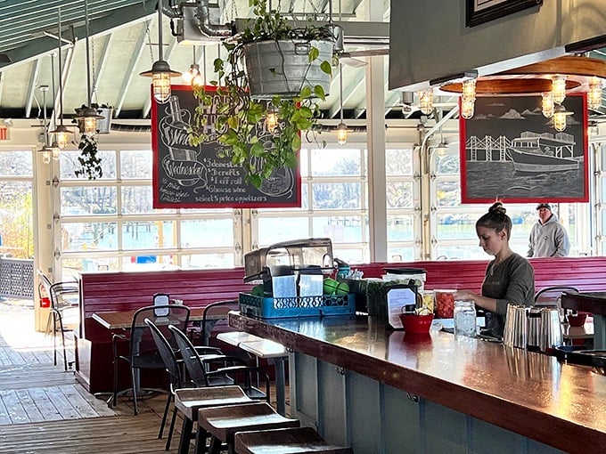 The happiest place on earth isn't in Orlando – it's this counter where seafood dreams are ordered, prepared, and delivered to eager palates.