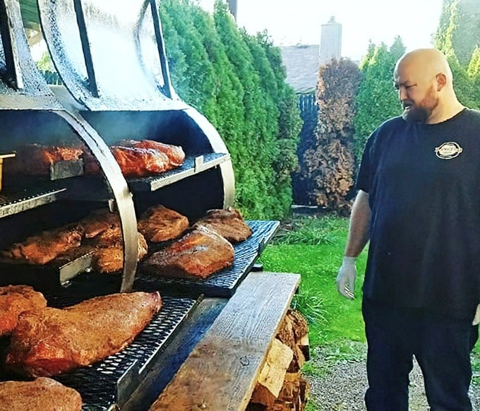 Where the magic happens—this smoker is basically a time machine that transforms tough cuts into tender treasures through the ancient alchemy of smoke and patience.