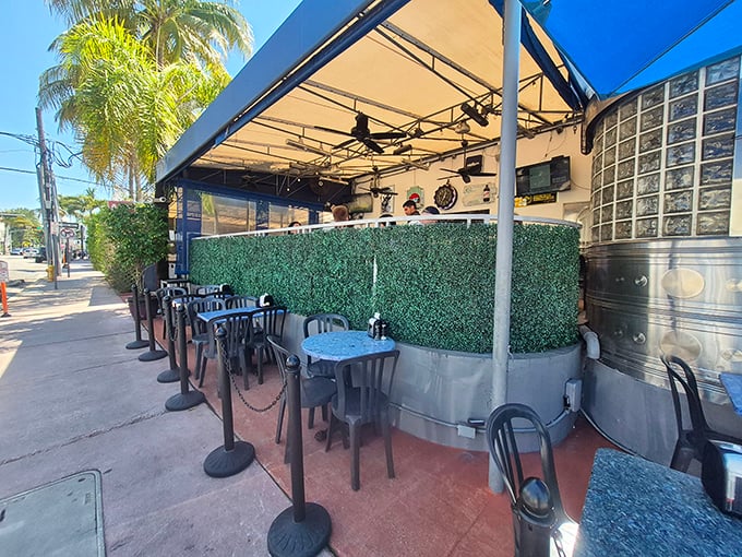Al fresco dining with a side of people-watching. Miami's perfect weather deserves an outdoor seat at this chrome time capsule.