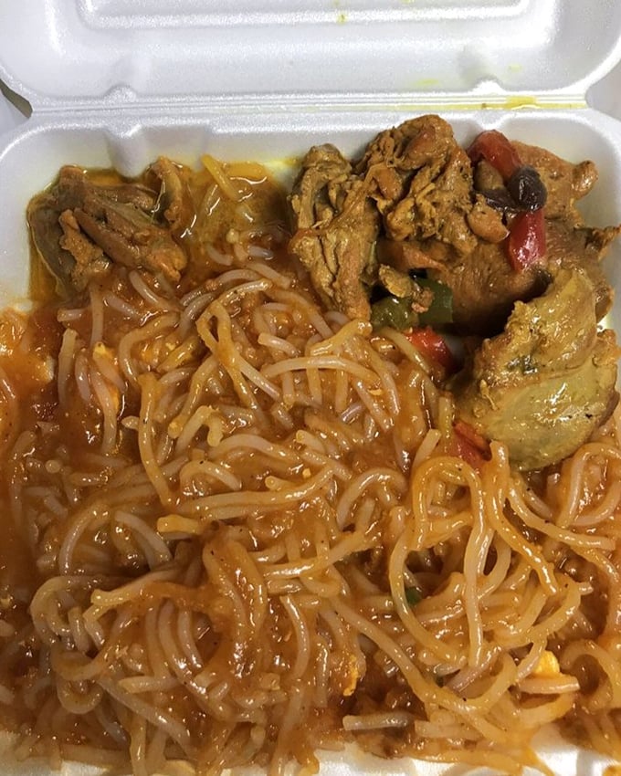 This isn't just pancit – it's a saucy, colorful celebration where noodles and tender meat perform a delicious tango on your taste buds.