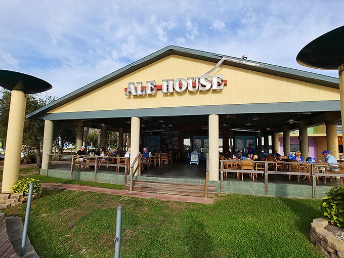 The Ale House isn't trying to be trendy—it's too busy being exactly what you want after a day on the water: cold drinks, good food, and zero pretension.