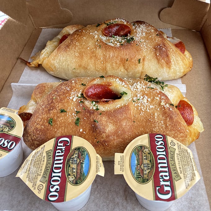 These pepperoni rolls aren't just appetizers—they're the opening act to a concert of flavors. The peek-a-boo pepperoni is just showing off.