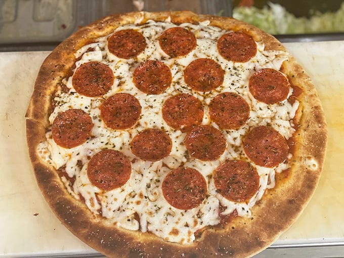 This pepperoni pizza proves that sometimes the classics need no improvement—just quality ingredients and the respect they deserve.