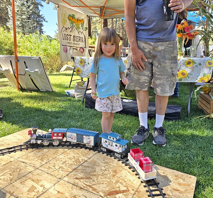At local festivals, even the youngest residents catch the railroad bug—a tradition that keeps chugging through generations.