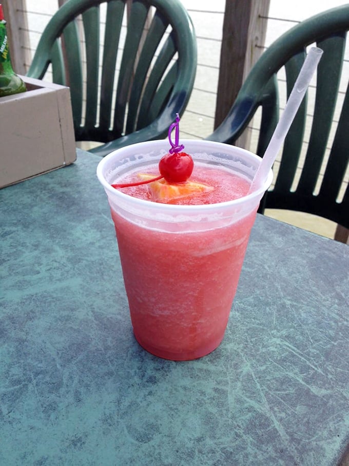 A rum runner that's the color of a Florida sunset – with enough rum to make you forget you have to drive home eventually.