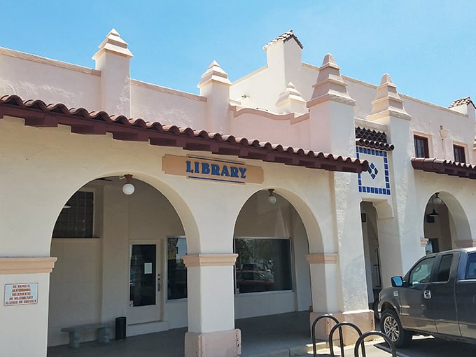 The Salazar-Ajo Library invites bookworms with its cool arcades and southwestern charm. Air conditioning and literature—desert civilization at its finest.