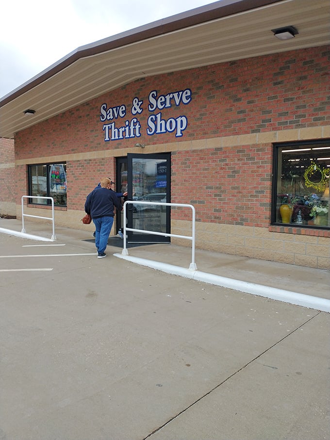 The Save & Serve Thrift Shop proves that treasure hunting doesn't require a metal detector or a map—just patience and an eye for the unexpected.