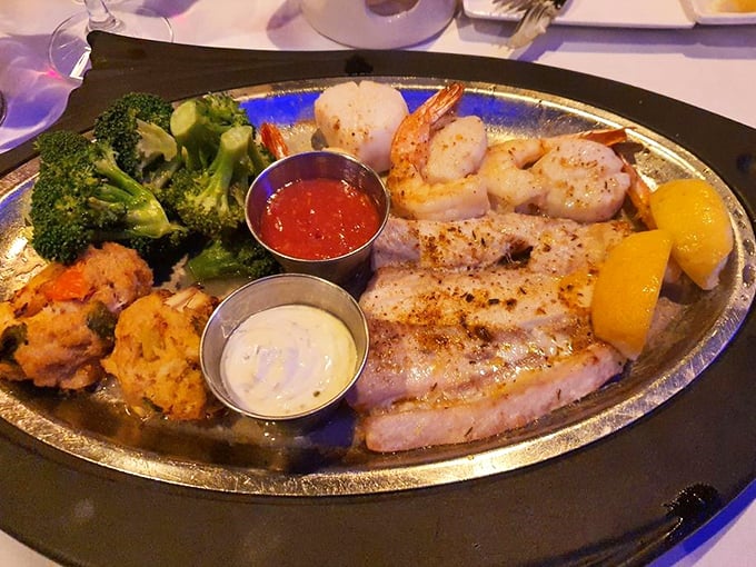 A seafood platter that's basically a greatest hits album from the ocean – each bite competing to be your favorite track.